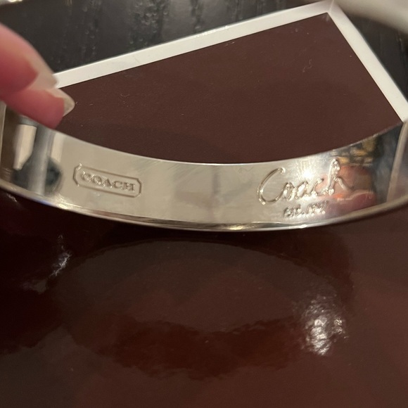 Coach | Jewelry | Coach Sterling Silver Bangle Bracelet | Poshmark